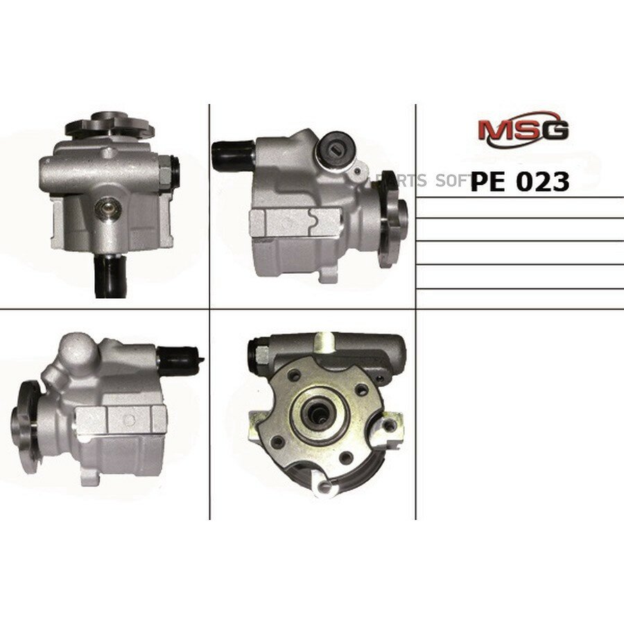 Насос ГУР новый Citroen C5 (DC_, RC_, DE_, RE_) 2001-, Peugeot 406 (8B, 8E/F, 8C) 1995-2004 PE023 от официального дистрибьютора, MSG, артикул PE023