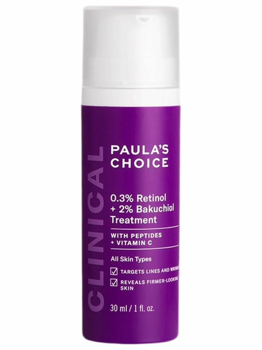 Paulas Choice - Clinical 0.3% Retinol +2% Bakuchiol Treatment Антивозрастная сыворотка для лица 30 мл
