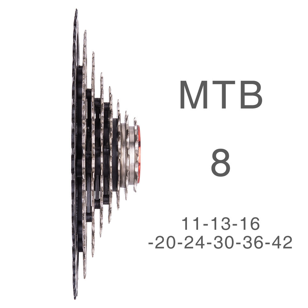 MTB 8-скоростной 11-42T кассетный трещотка горный велосипед запчасти для велосипеда