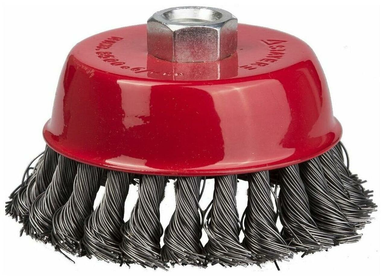 Кордщетка STAYER PROFESSIONAL 35128-100, чашечная, стальная проволока, 100мм