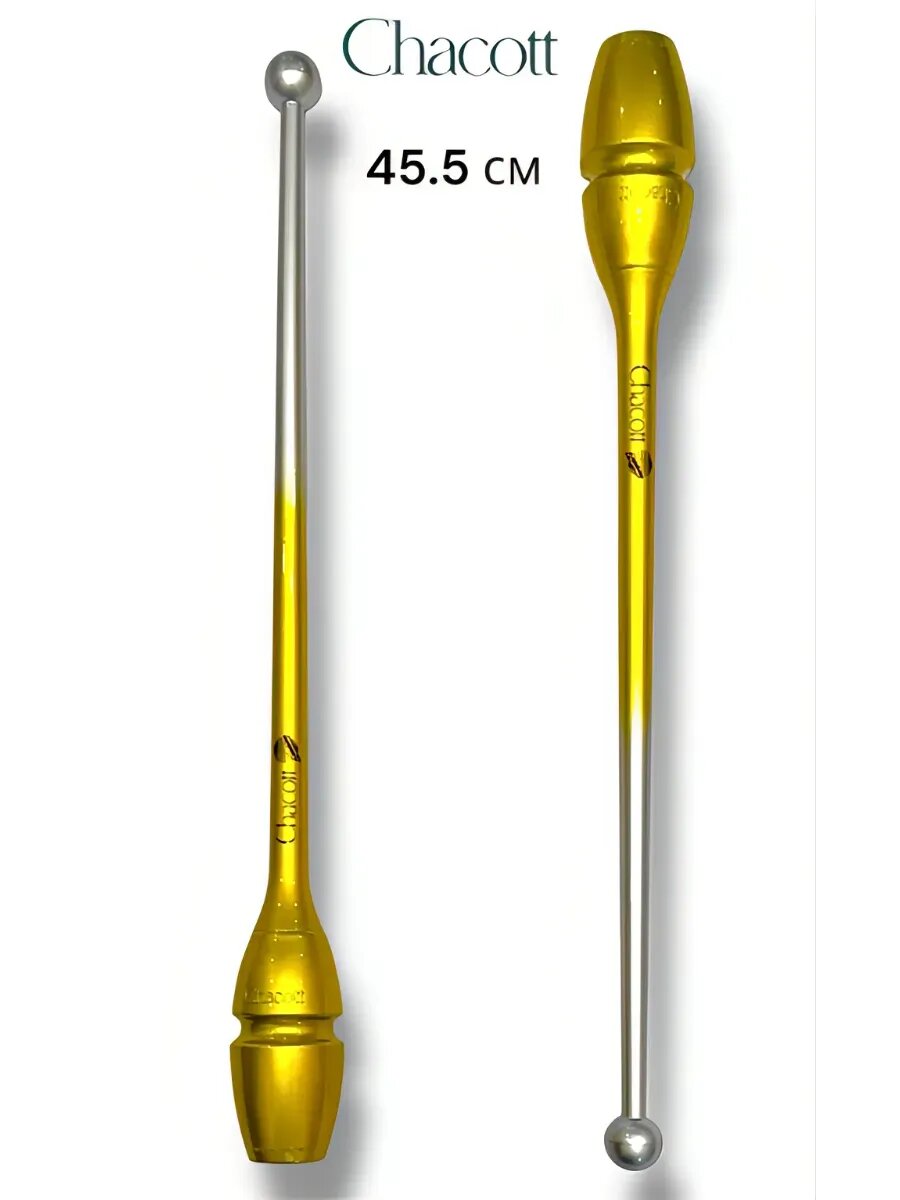 Булавы Chacott Hi-grip II, 45.5 см, золото/серебро (763)