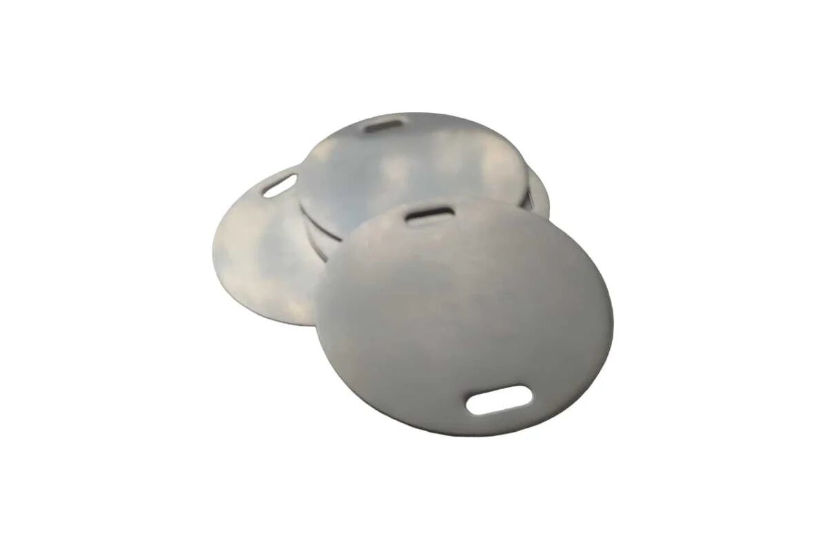 Тризам У-135 Кабельная бирка круглая Ø55 мм из нержавеющей стали, набор 10 шт