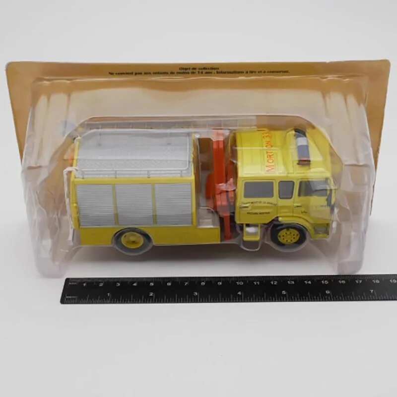 IXO 1:43 JP13 Camiva французская пожарная машина из сплава модель автомобиля игрушечный автомобиль коллекционные сувениры готовые украшения, Желтый