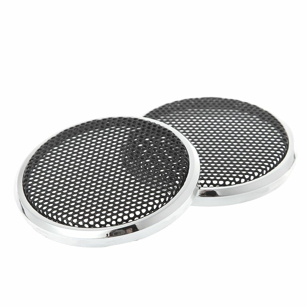 2pcs 2 -дюймовый декоративный стальный сетчатый динамик Circle Care Speaker Cover Case Hors Guar