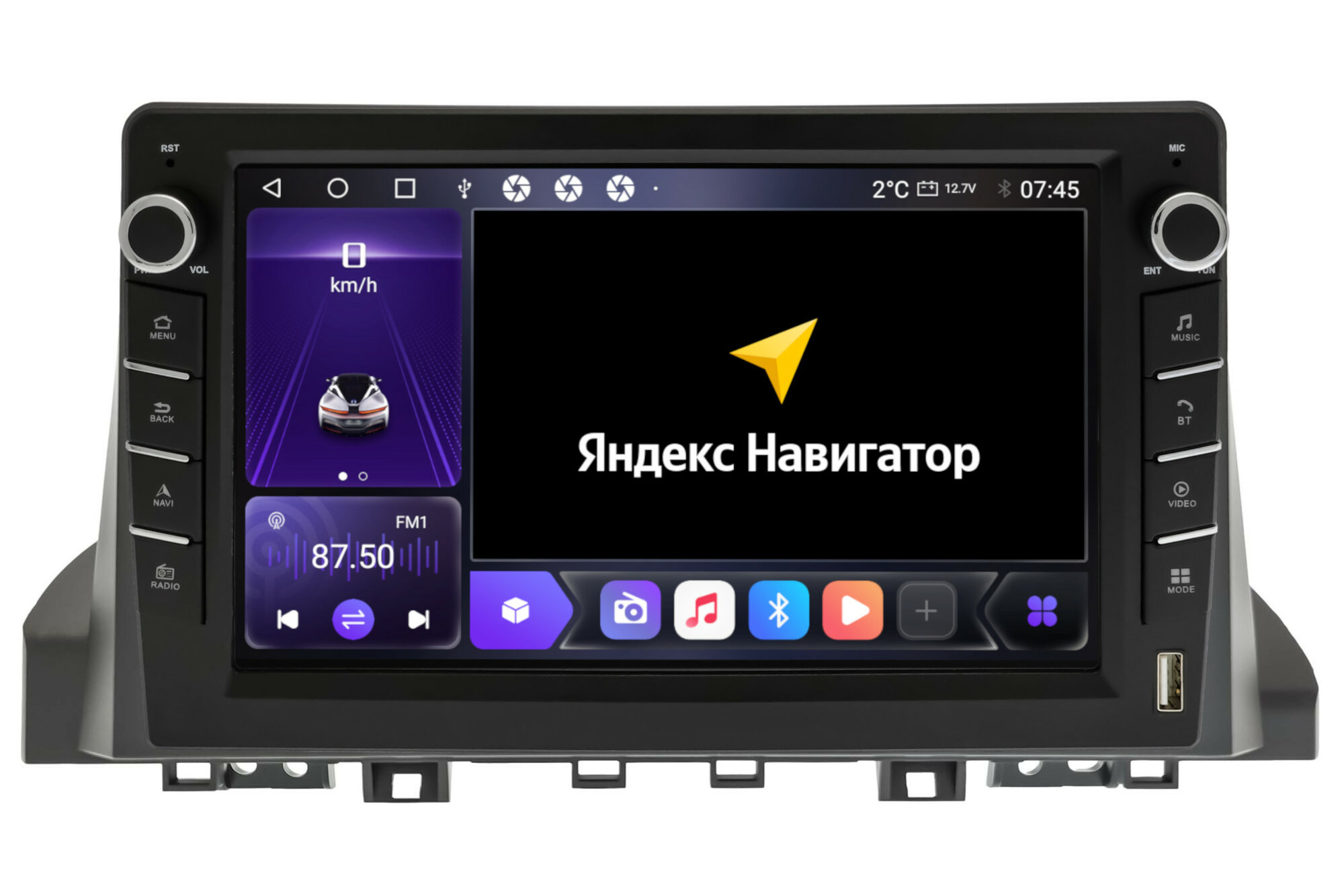 Магнитола Jac Refine S4 2018 - 2022, Москвич 3 2022+ / 9 дюймов, 4/64GB, 8 ядер, DSP, 4G, Android 10 / Wide Media