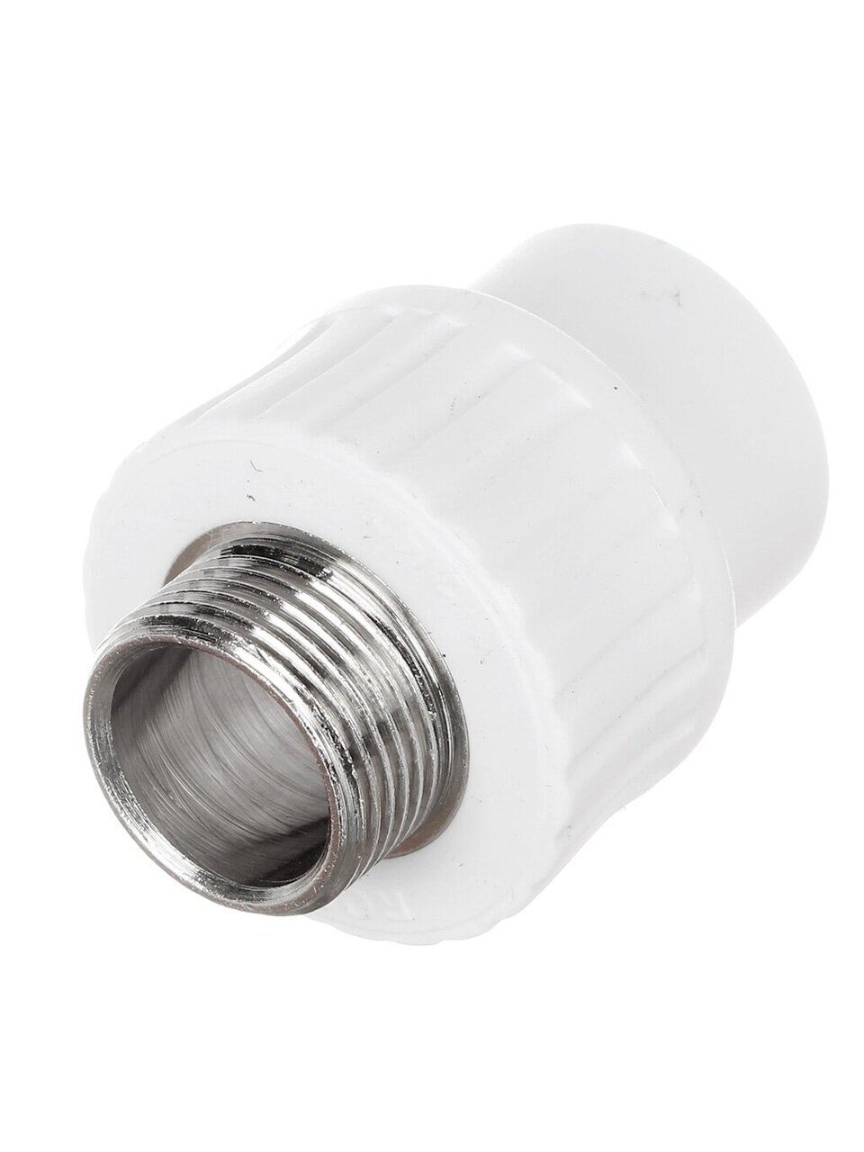 Муфта комбинированная полипропилен, d20х3/4", наружная резьба, белая, Valfex