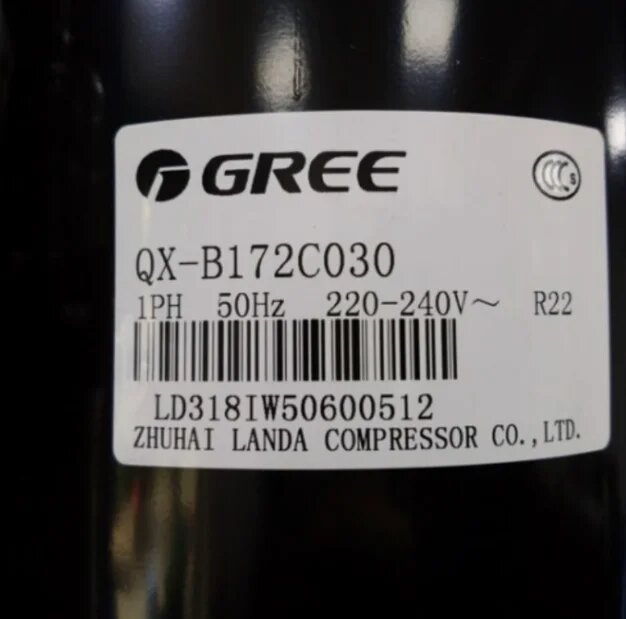 Компрессор GREE QX-B160A030 QX-B161C030A QX-B172C030g QX-B141A130
