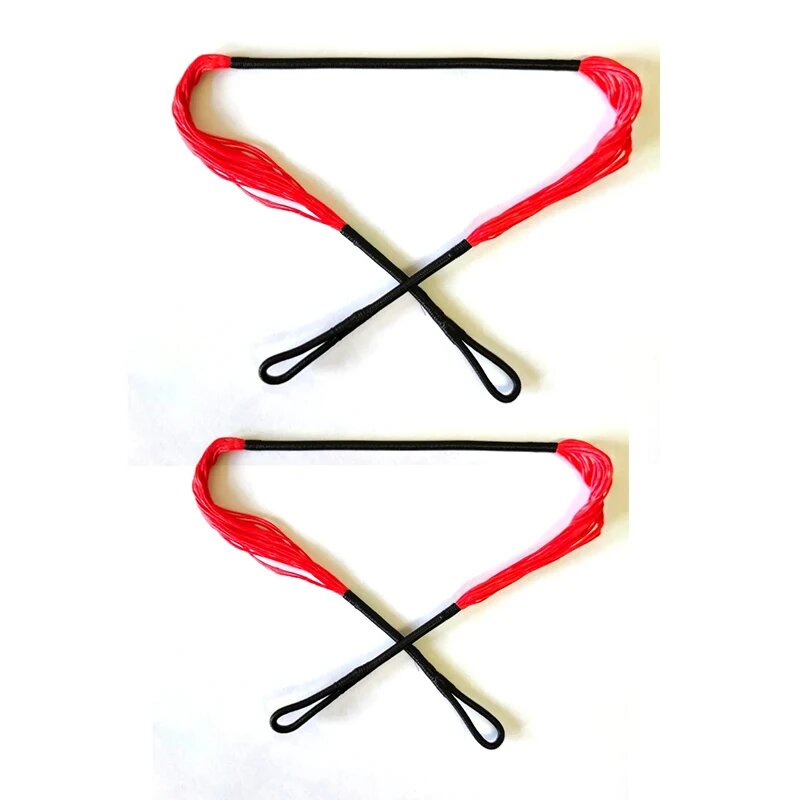 Струны для арбалета HMPE 24 нити 43 см Красный, 2pcs 43cm red