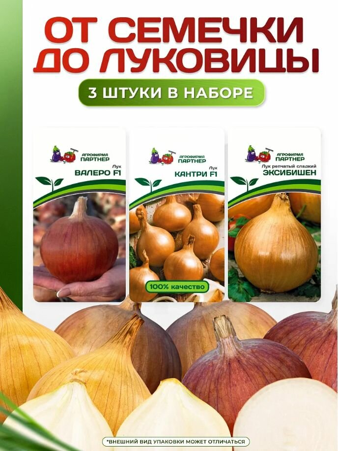 Семена набор: От семечки до луковицы - Валеро, Кантри, Эксибишен