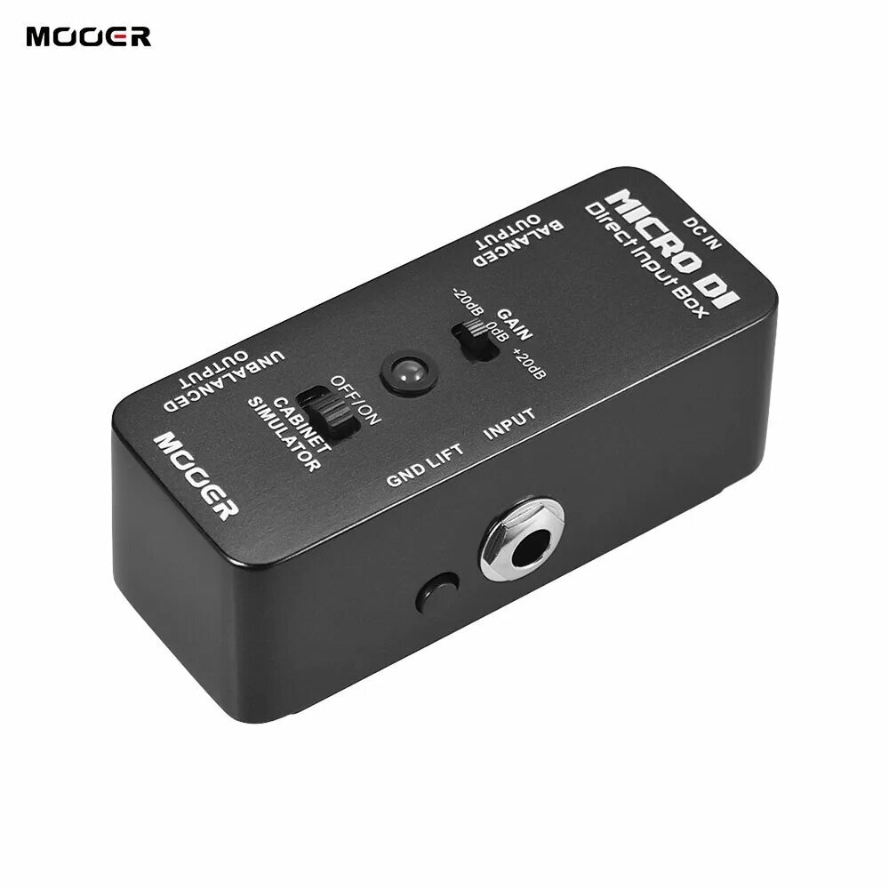 Tool leader MOOER MICRO DI Cabinet Simulator DI Box Direct Input Box Педаль