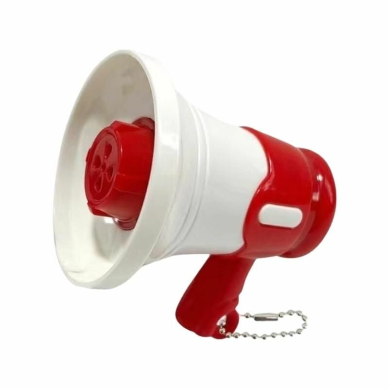 Миниатюрный диктофон на брелке с функцией воспроизведения, красный