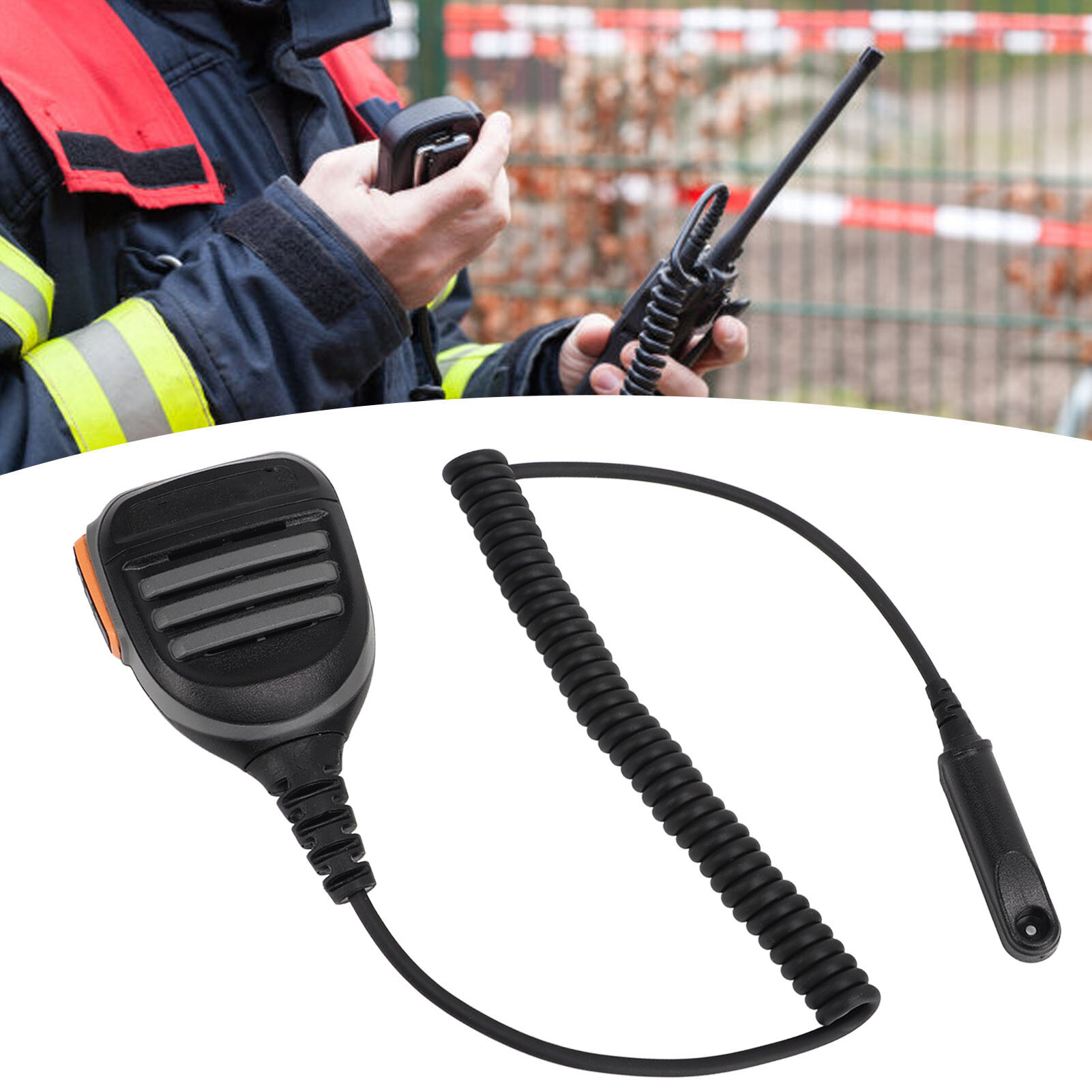 Динамик рации, водонепроницаемый, вращающийся на 360°, портативный портативный двусторонний радиоприемник, замена Baofeng UV‑9R