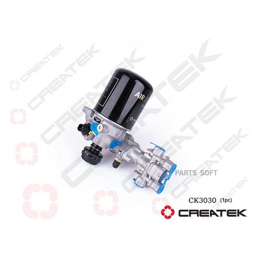 Влагоотделитель осушитель В сборе С 4-Х КОН клап от официального дистрибьютора, CREATEK, артикул CK3030