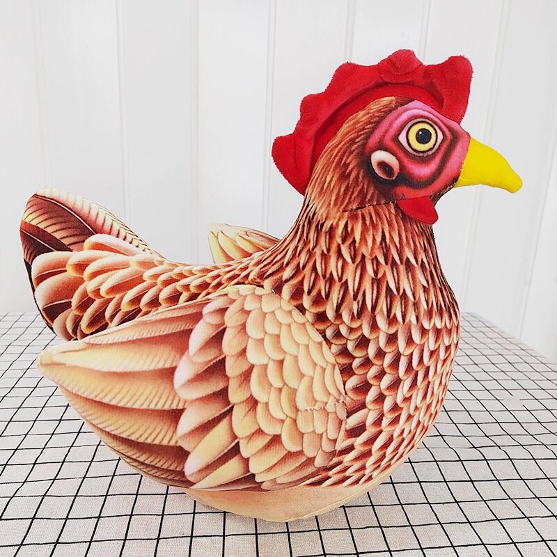 Имитация куклы цыпленка, плюшевая игрушка, большой петух, курица, тряпичная кукла, свадебная курица, детский подарок на