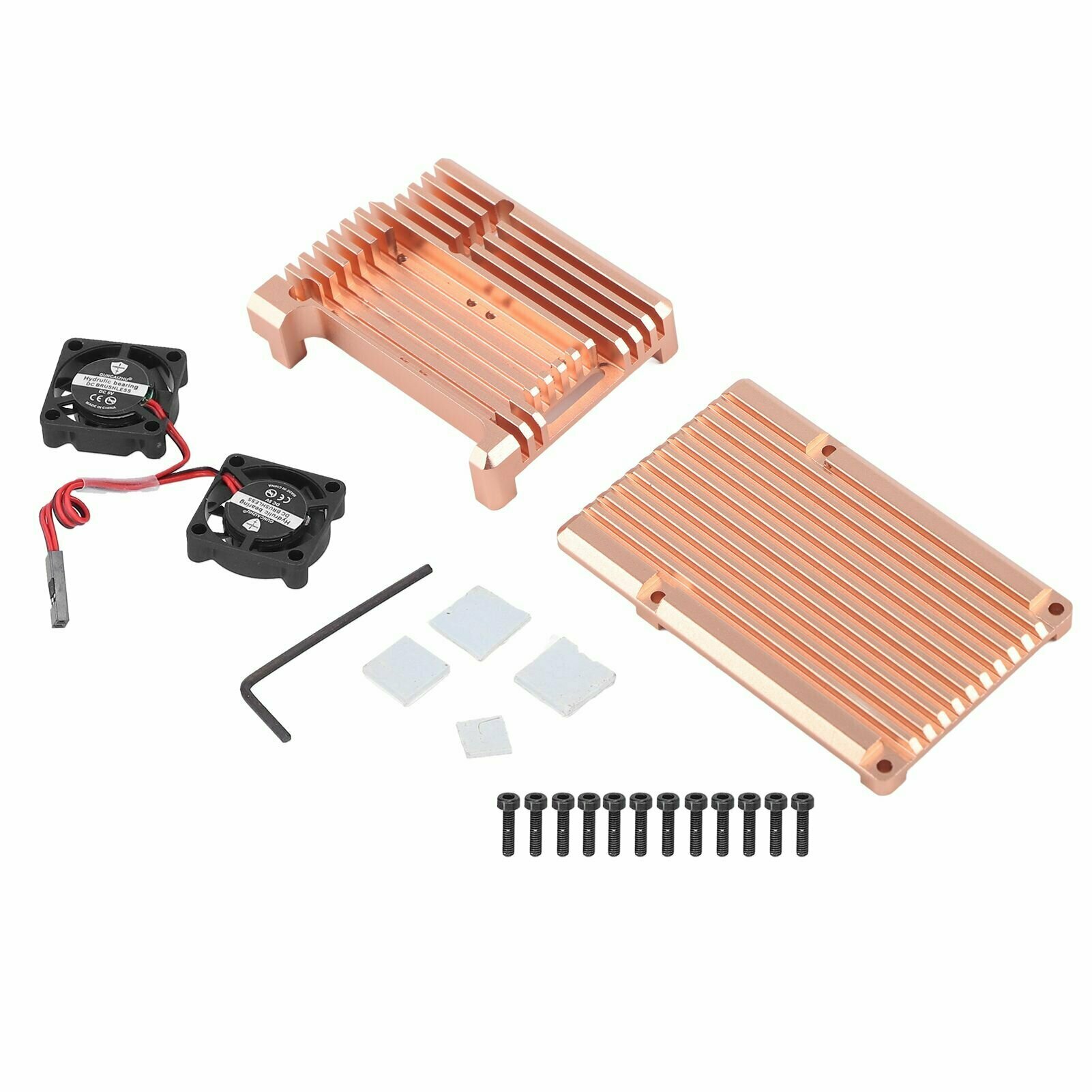 Защитный корпус Корпус с двойным вентилятором для Raspberry Pi 3 Model B B+