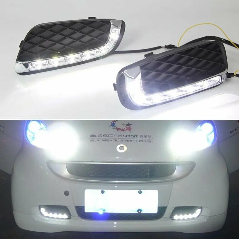 Фары автомобильные, Огни дневные ходовые, 1 шт, арт. Smart Fortwo 2008-2013