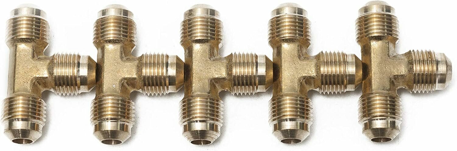 LTWFITTING Латунный фитинг 3/8" OD, для трубки (упаковка из 5)
