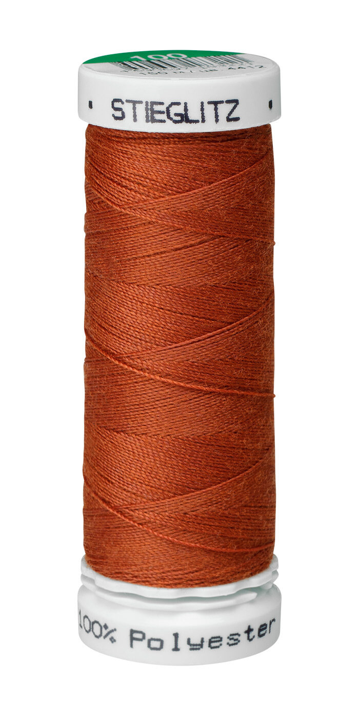 Нитки швейные Stieglitz100 150м, кирпичный (4412)