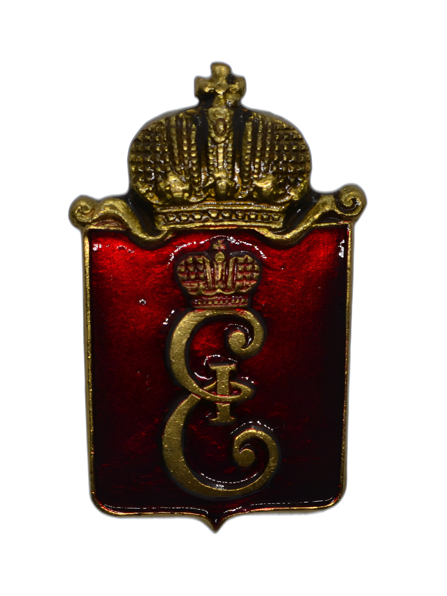 Знак "Герб Царское Село", тяжёлый металл, цанга