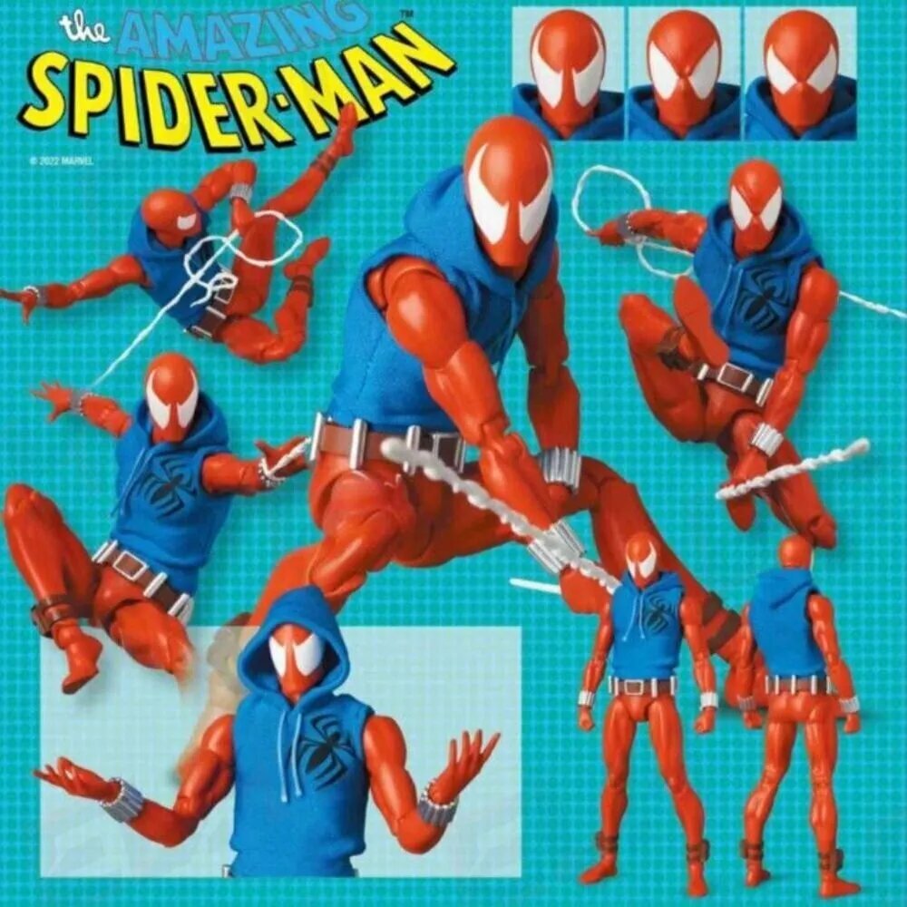 CT MAFEX 186 Алый Человек-Паук Костюм из двойной ткани Модель