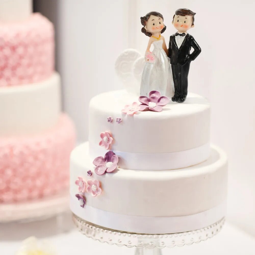 Смоляная пара новобрачных для настольного декора и аксессуаров на свадьбу
