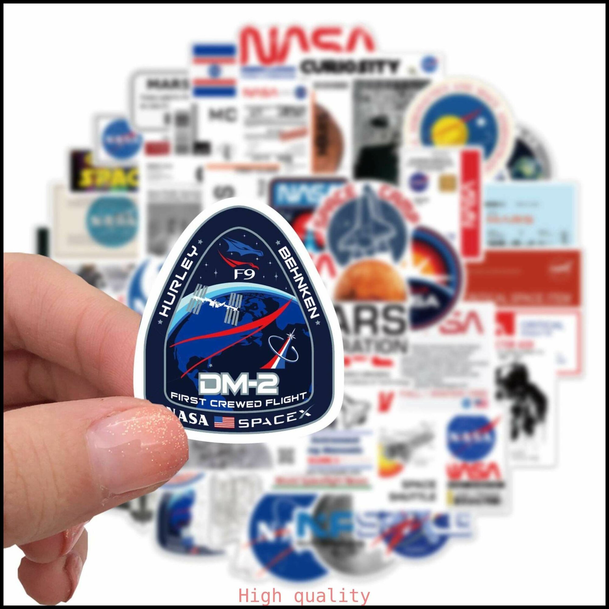 Самый популярный в 2025 годуСтикеры NASA / наса, космические наклейки на ноутбук, 50 уникальных стикеров-LunaStyle