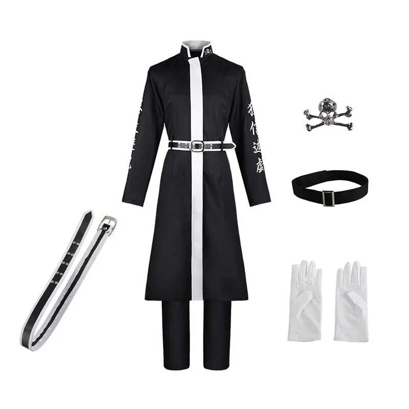Tokyo Revengers Косплей костюм Tenjiku Ran Haitani черный L, costume