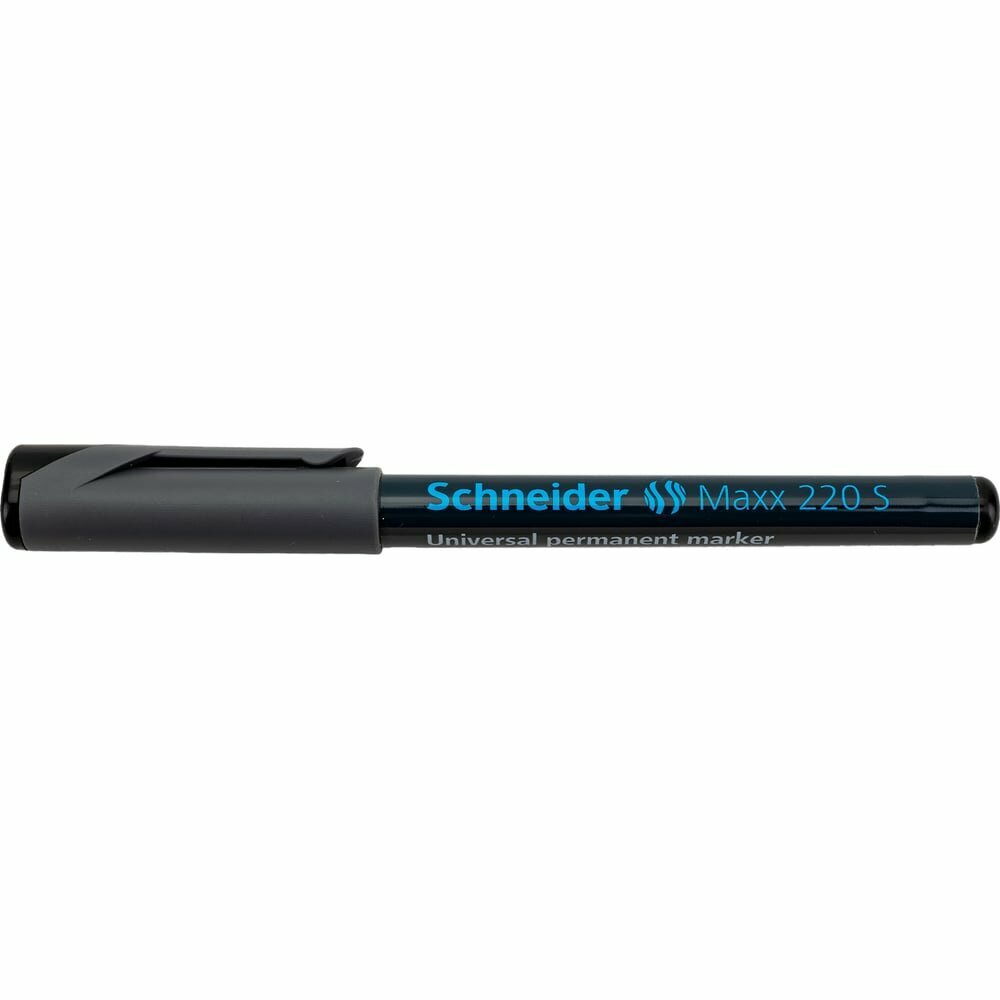 Маркер перманентный Schneider "Maxx 220 S" черный, игольчатый, 0,4мм, 1 шт. 112401