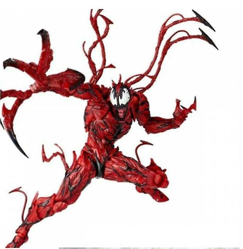 Marvel Revoltech Series No.008 Carnage Deadpool Spiderman Gwen Stacy Venom Picture Игрушка Фигуры действий (красный)