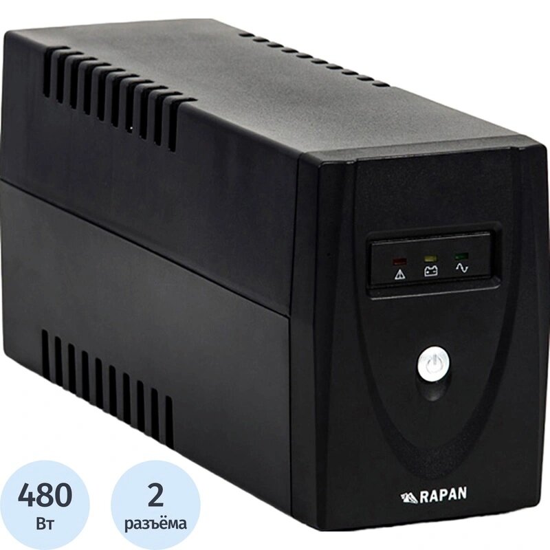 ИБП Бастион RAPAN-UPS 800 800ВА/480Вт 1xC13,1xEuro (738)