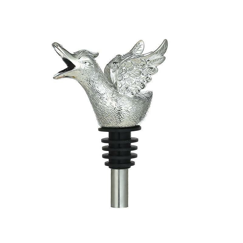 Креативный носик для вина в виде головы дикого гуся, наливник для красного вина, пробка для бутылки, нержавеющий наливник для вина