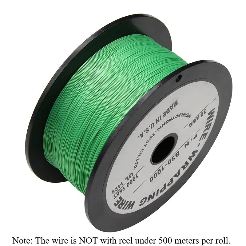 5/10/20M UL1423 PTFE Микропровод 38/36/34/30/28/26/24AWG с изоляцией из PVDF, одножильный, посеребренный медный кабель для электроники