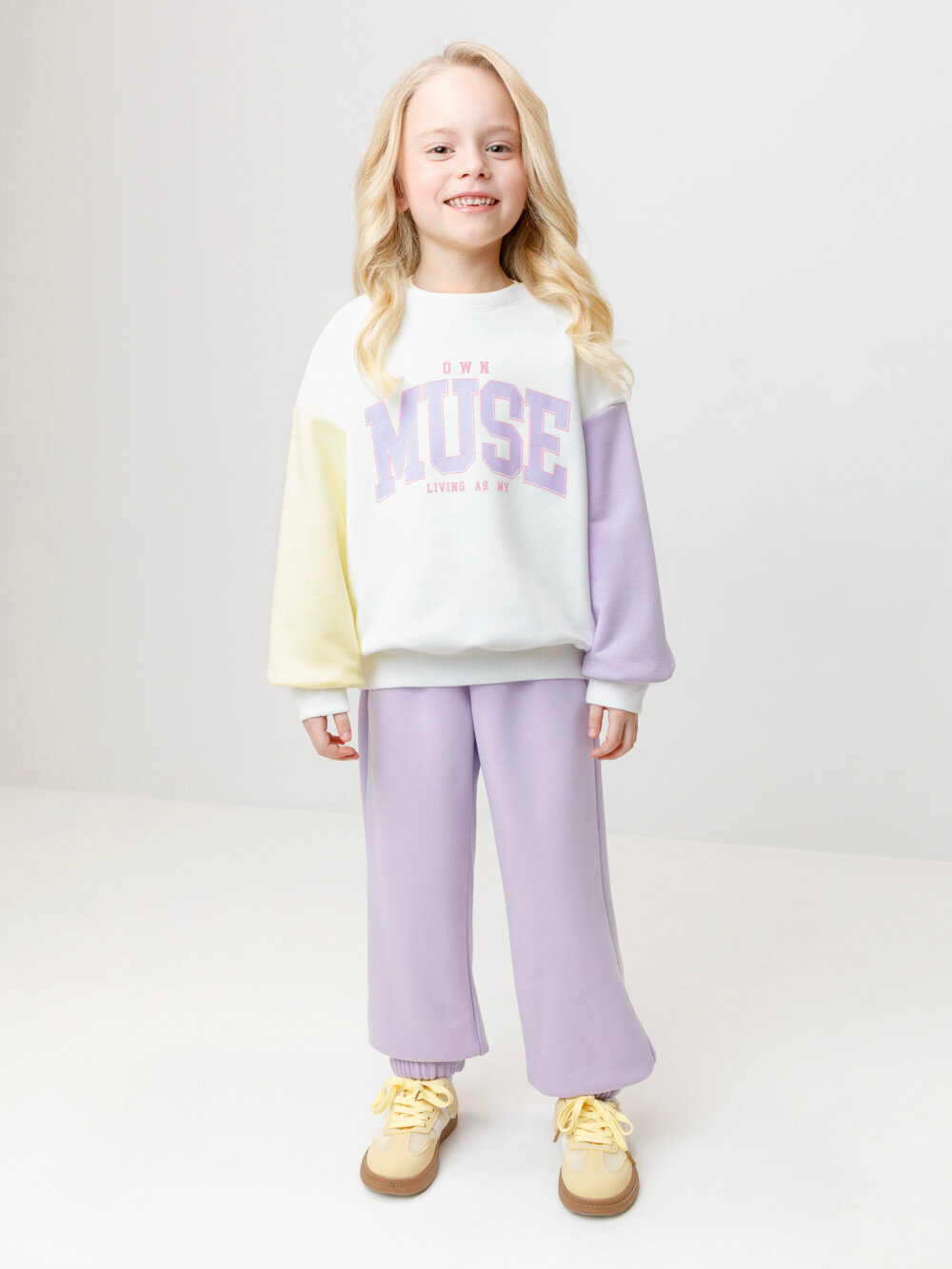 Свитшот хлопковый для девочки