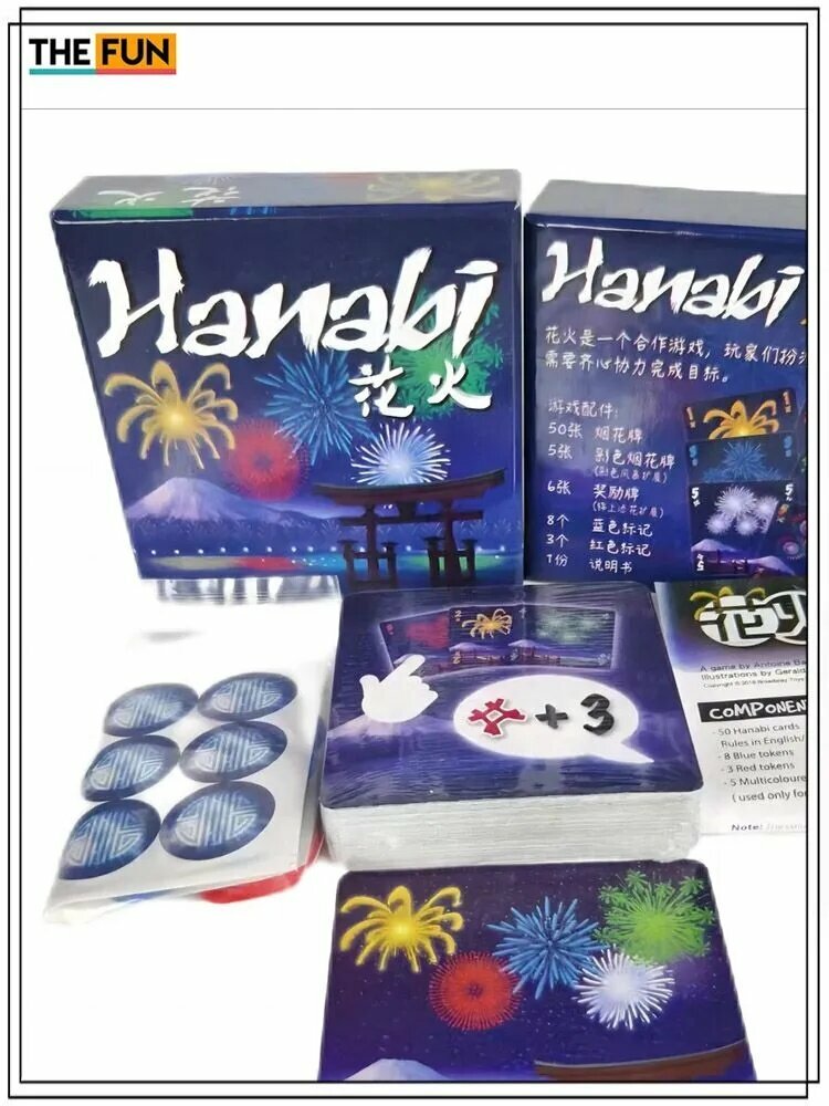 Настольная Карточная Игра Настольная Hanabi Игра (Карточная) Новая Версия Игры