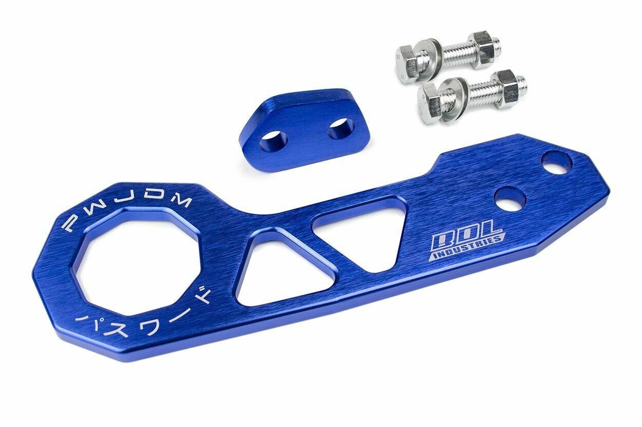 Крюк буксировочный JDM, угловой, синий