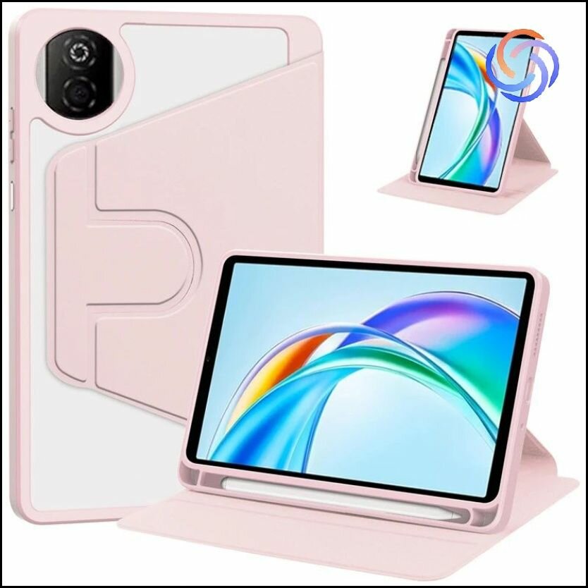 Эксклюзивный чехол с функцией вращения и держателем для стилуса совместим с планшетом Huawei Honor Pad X7 8.7 дюйма 2025 года модели JMS W09 и JMS L09 для защиты корпуса