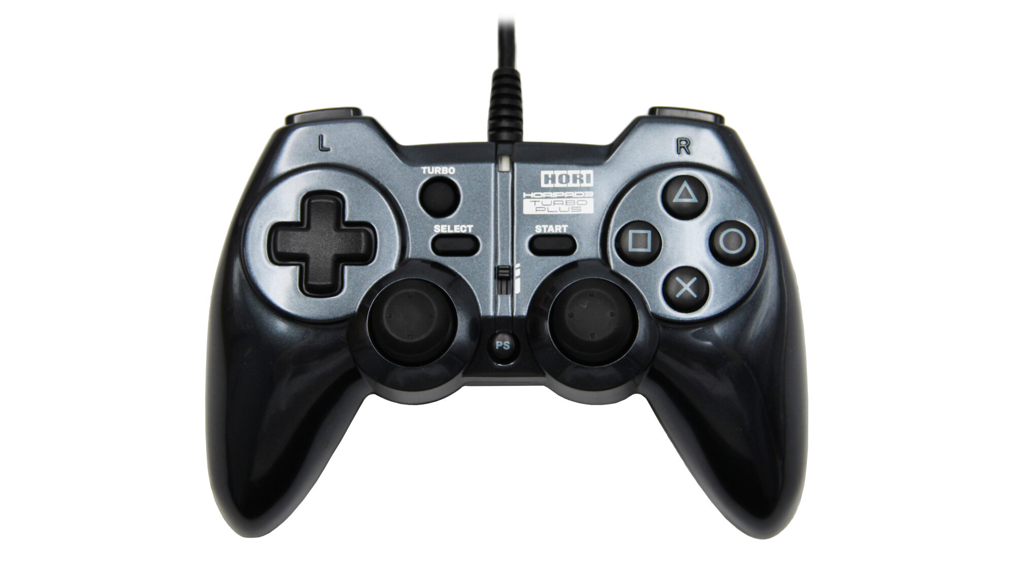 Геймпад проводной Hori Horipad 3 Turbo Plus для PS3 (черный)