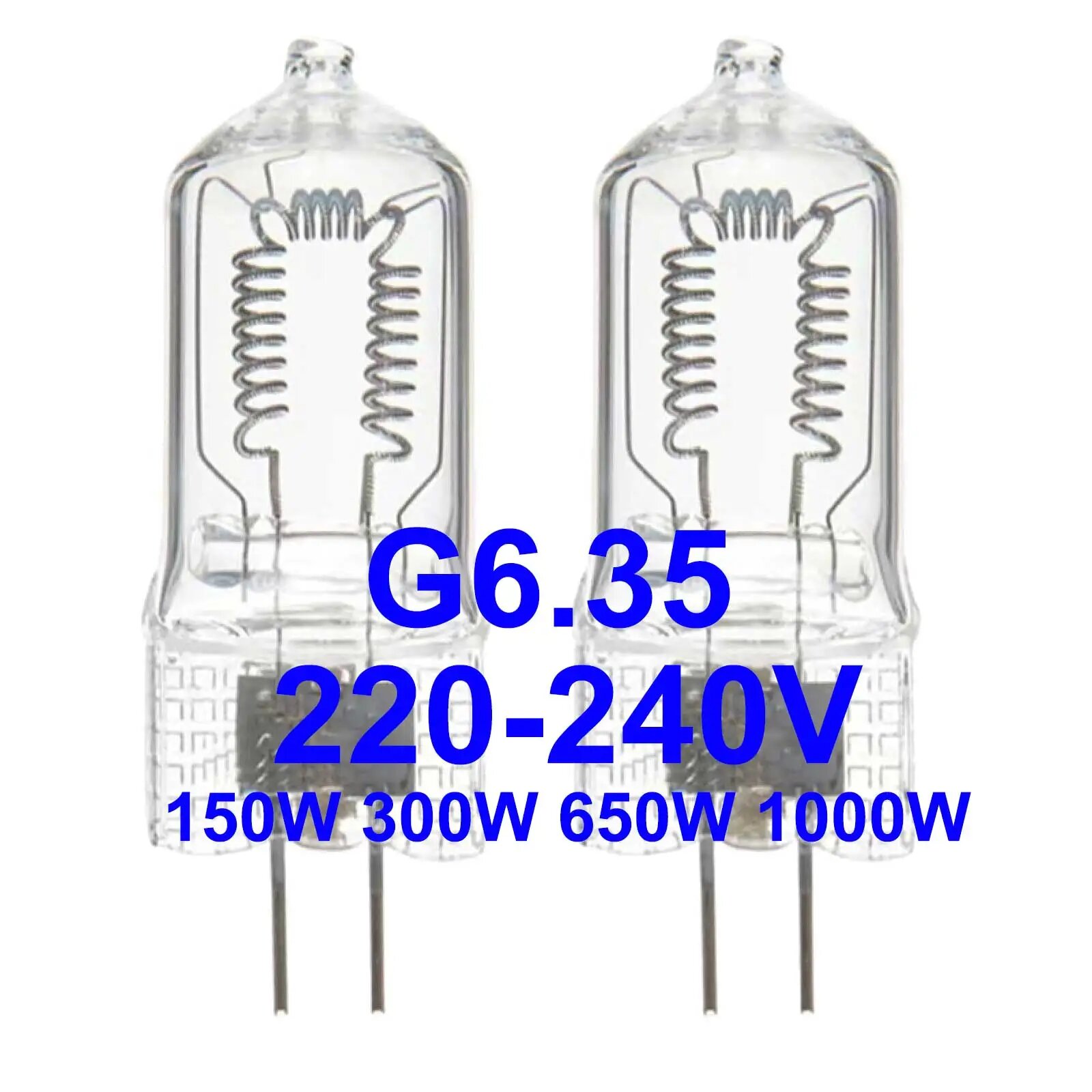 Комплект из 2 штук: галогенные лампы LIDESENS T4 230В для рыболовных фонарей 230V 1000W