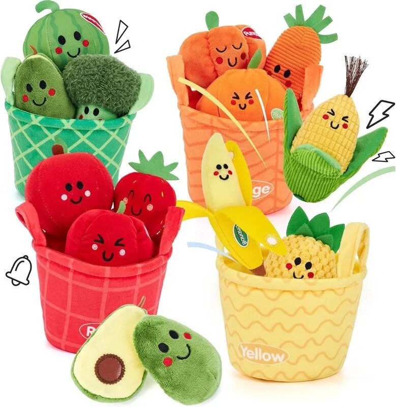Yokibo Плюшевые фрукты и овощи, Fruit, 16 шт
