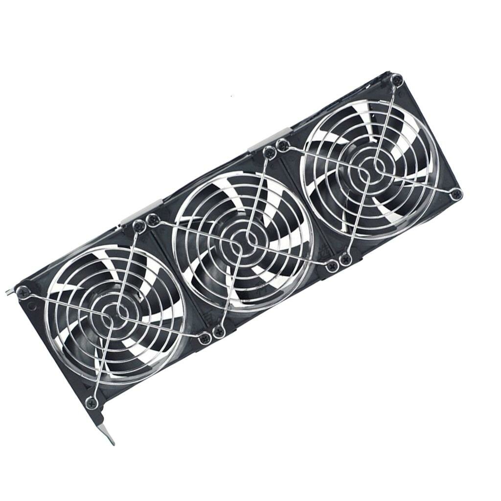 Вентиляторы охлаждения видеокарт для PCI-слота, 9cm - Три фаната