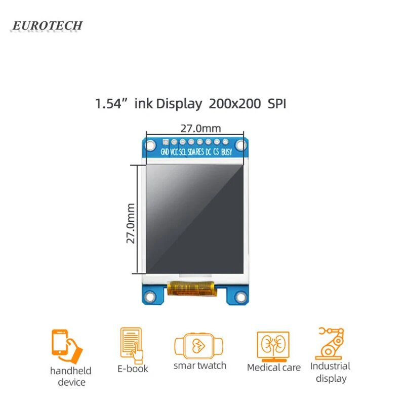 Электронный дисплей E-Ink 1.54 дюйма LCD ribbon cable