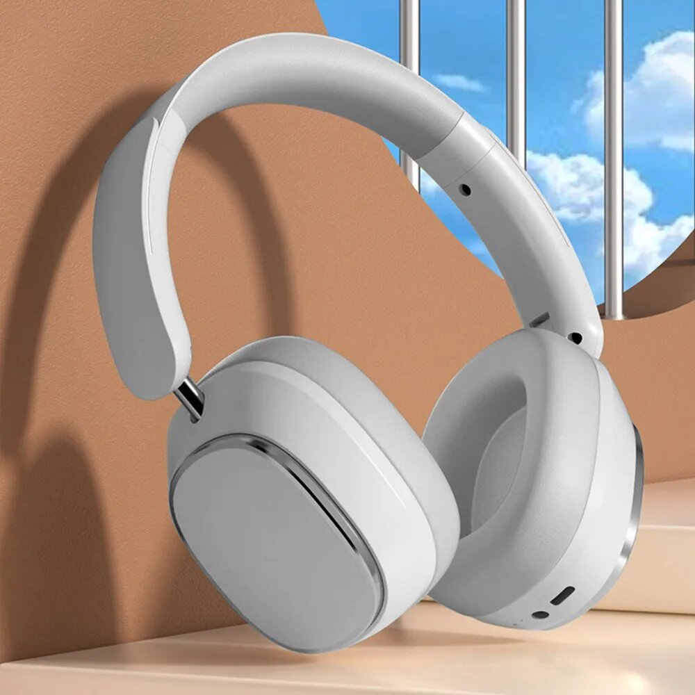 Viikei Наушники беспроводные с микрофоном, Bluetooth, USB Type-C, белый