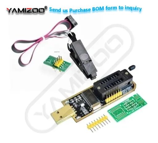 USB-адаптер CH341 для программирования EEPROM и BIOS (SOP8) A single clip ch341a