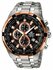 Наручные часы CASIO Edifice, серебристый/черный/коричневый