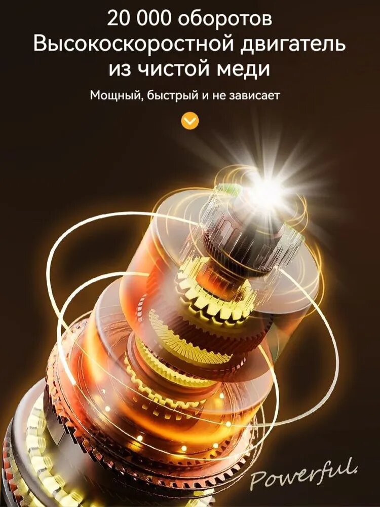Мини-мясорубка для чесночного пюре 300 мл, 20000 об/мин, 500 мАч, белый — фото 1