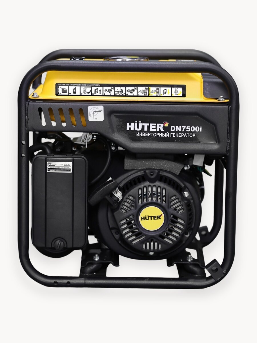 Генератор инверторный бензиновый, Huter DN7500i, 6 кВт, ручной стартер