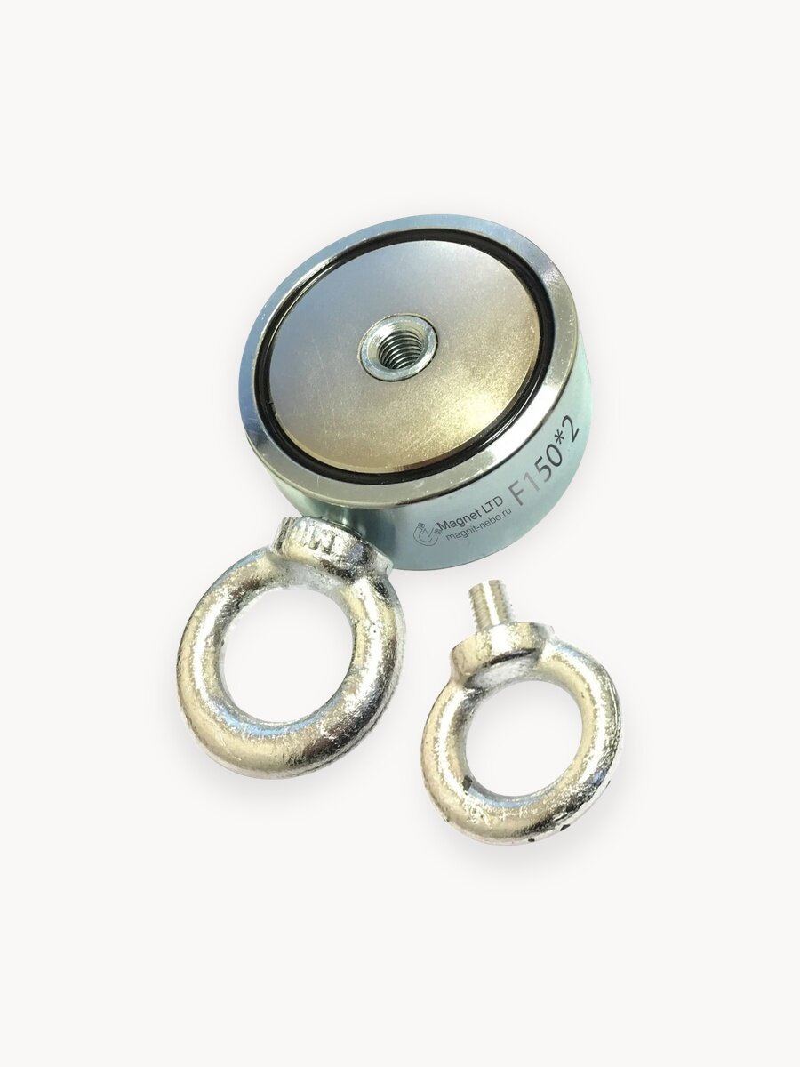 Поисковый магнит двухсторонний Magnet LTD F120х2 сила сц. до 200кг