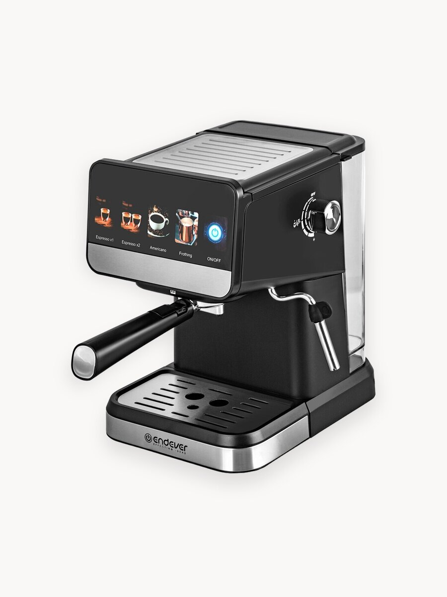 Рожковая кофеварка ENDEVER Costa-1092, сенсорная панель, 1050Вт, 1.5л