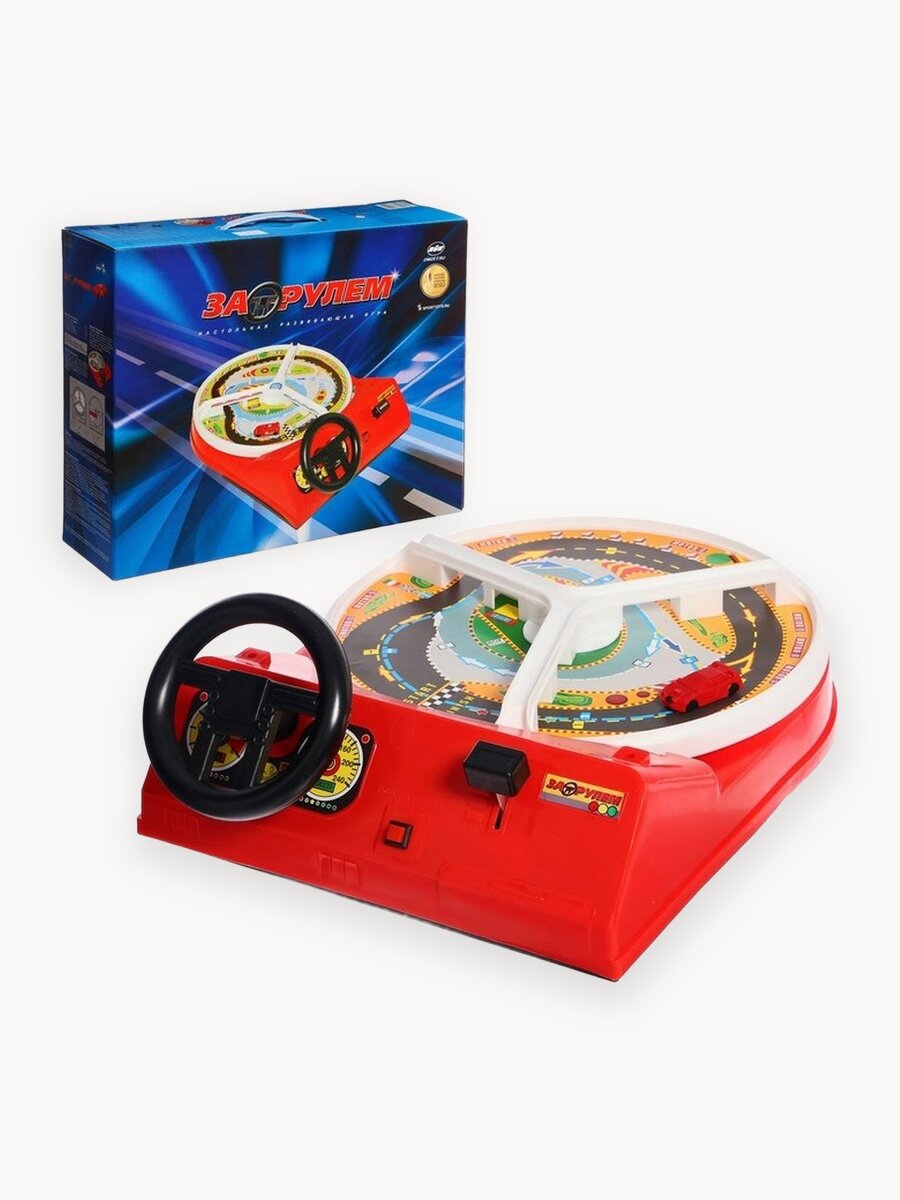 Игра настольная для детей ОмЗЭТ "За рулем", 119018, пластик, от 6 лет