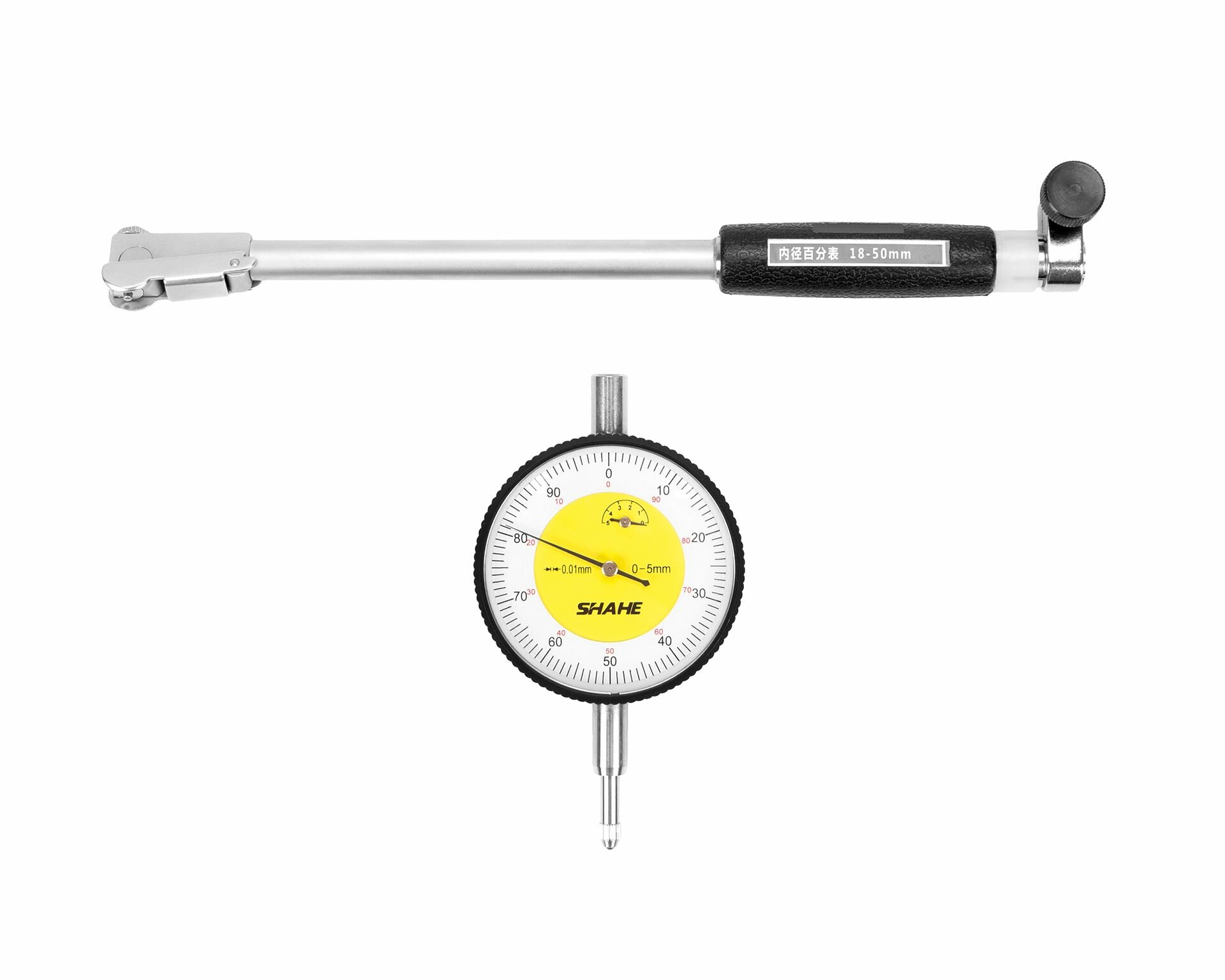 SHAHE Нутромер индикаторный НИ 18-50 мм , ц. д. 0,01 мм, грси №85113-22